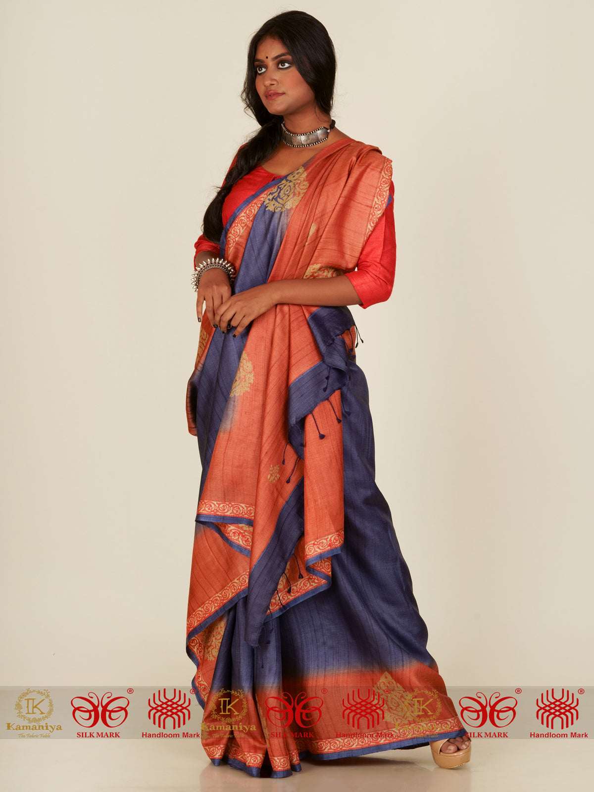 Neelvarn Nari - Saree – Kamaniya